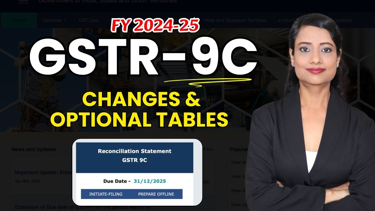 GSTR 9C New Changes | GSTR-9C filing | Gst annual return | GSTR 9 filing online 