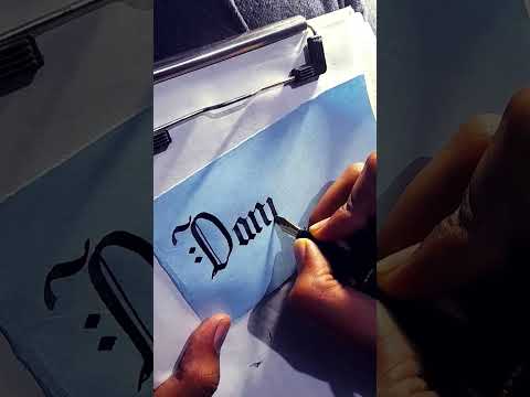 Daniel in calligraphy ...#calligraphy#shorts#art#youtube#gsbrand#indian#writing#style#love#daniel