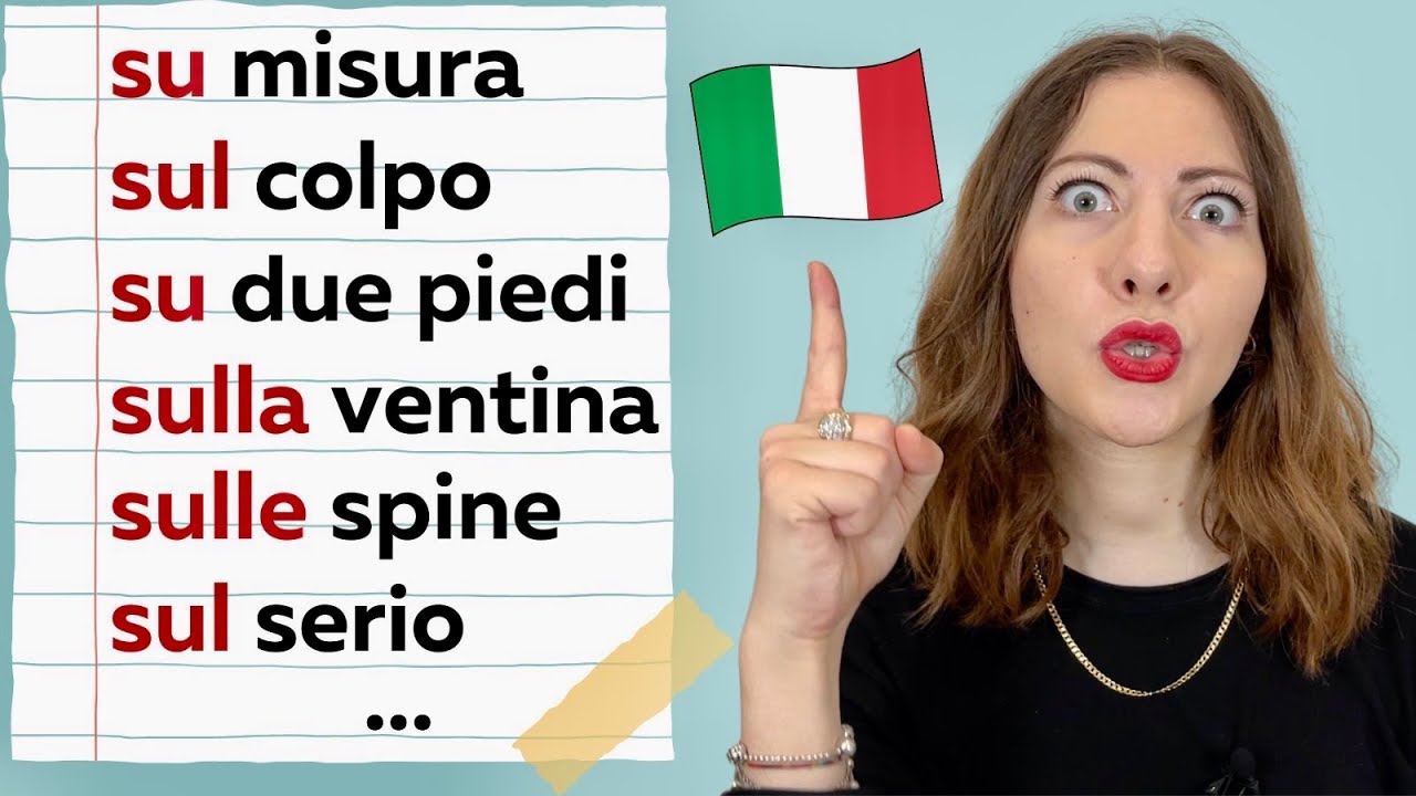 10 Italian EXPRESSIONS with the PREPOSITION “SU“ – LearnAmo