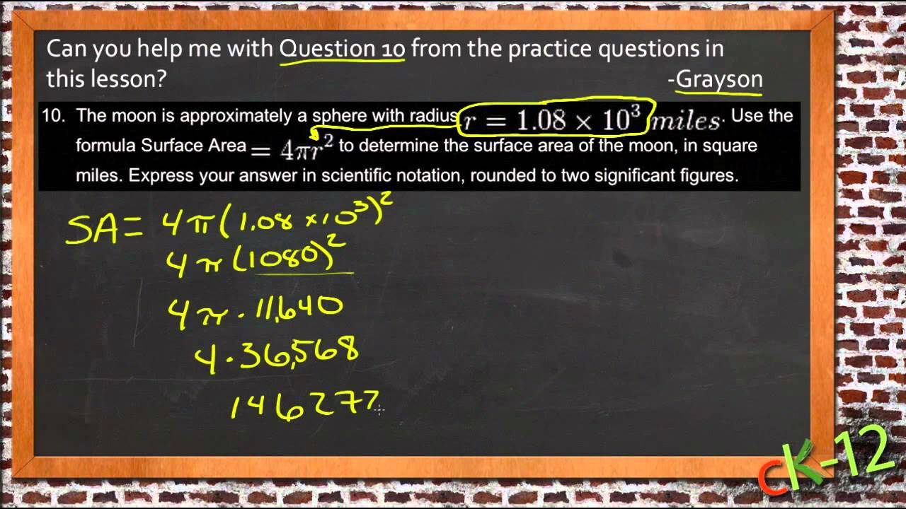 Using Scientific Notation: An Application (Algebra I)