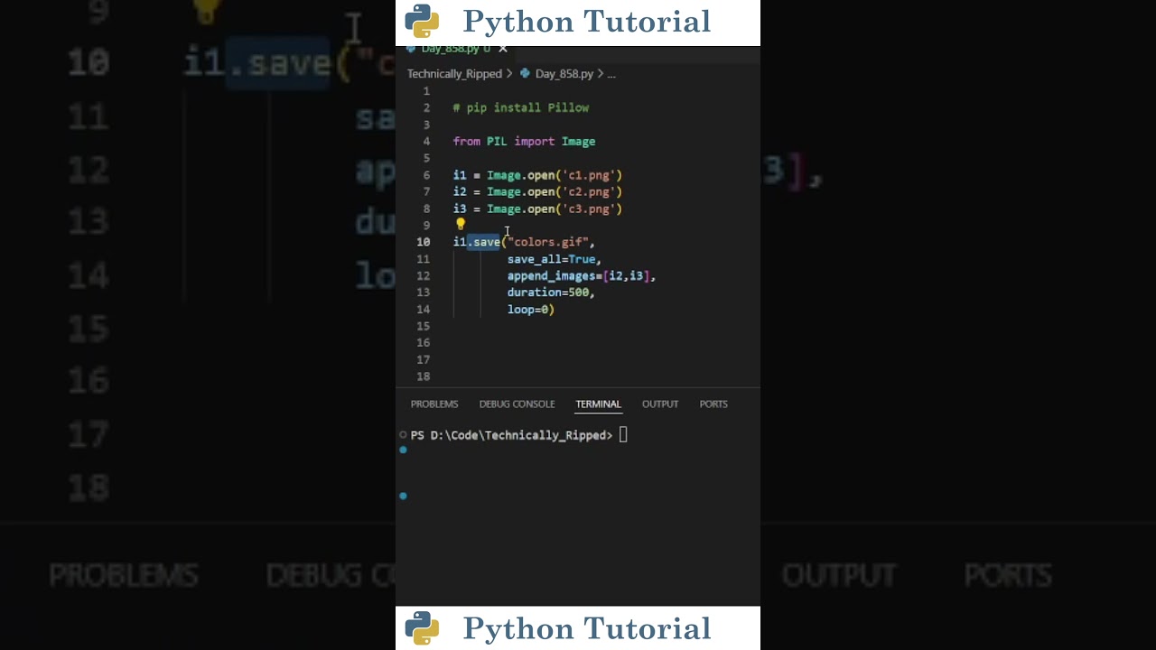 How to Make GIFs from Images Using Python | Python Tutorial
