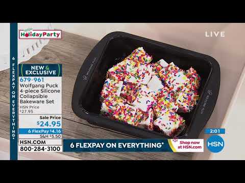 Wolfgang Puck 4piece Silicone Collapsible Bakeware Set