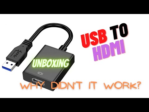 Unboxing and Setup. USB TO HDMI ADAPTER. How To Setup Dual Monitors with Laptop.