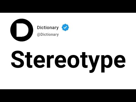 Stereotype Meaning In English