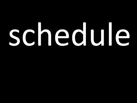How to Pronounce Schedule in British English | Learn English