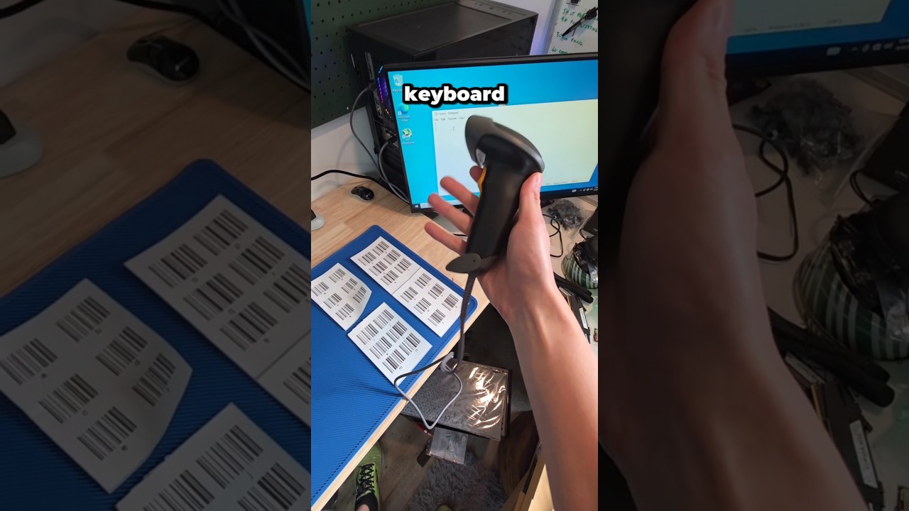 using a barcode scanner as a keyboard