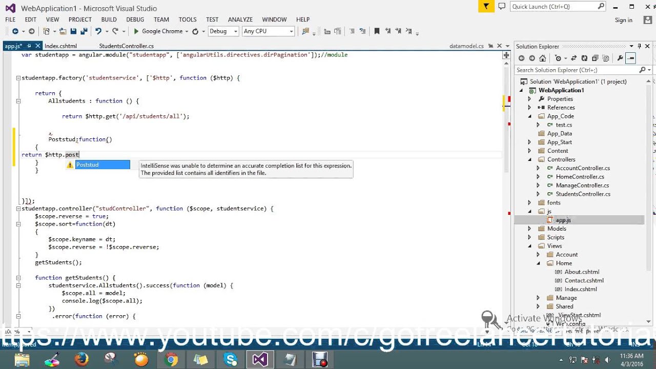 Insert Data Into Database Using AngularJS (1/2)