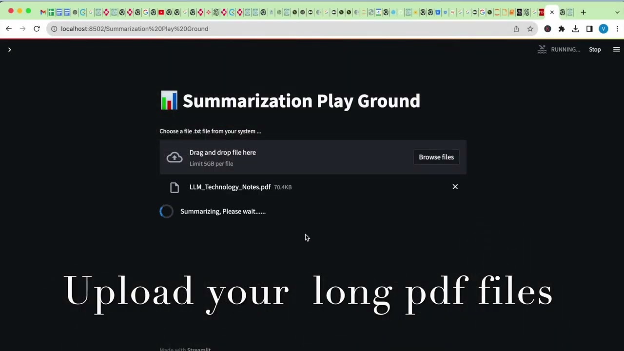 🚀 Introducing a Generative AI-Powered Summarization Tool for Long Documents! 🚀