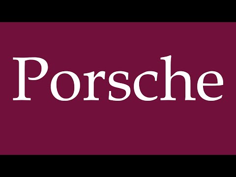 How to Pronounce ''Porsche'' Correctly in German
