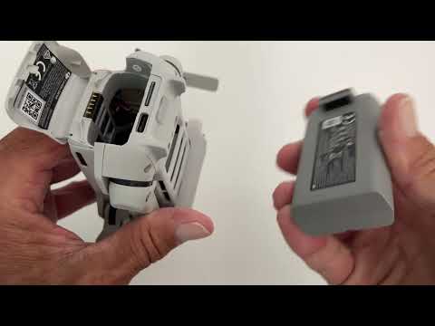 How to insert battery in dji mini 2