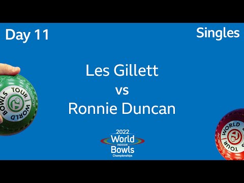 2022 World Indoor Bowls Championships - Day 11 Session 3: Les Gillett vs Ronnie Duncan
