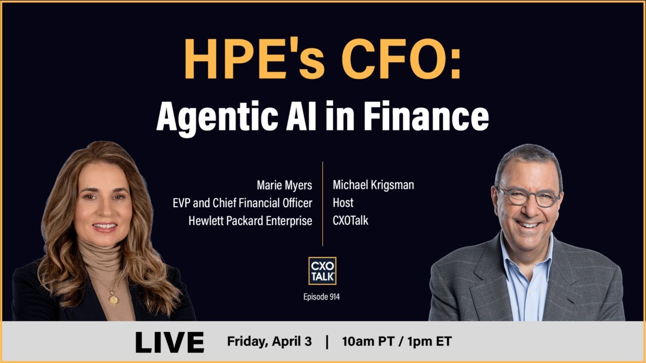 HPE's CFO: Making Agentic AI Work in Finance