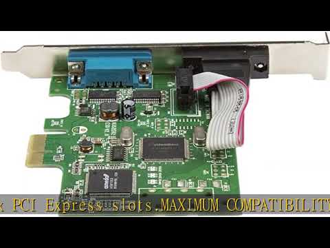 StarTech.com 2-Port PCI Express Serial Card with 16C1050 UART - RS232 Low Profile Serial Card - PCI