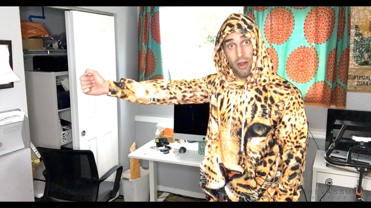 ★★★★★ Leopard Face Sweater - Animal Printed 3D Hoodie + Taser knife - Workout hoodie