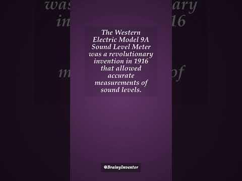 Revolutionary sound level meter invented in #1916 #subscribe