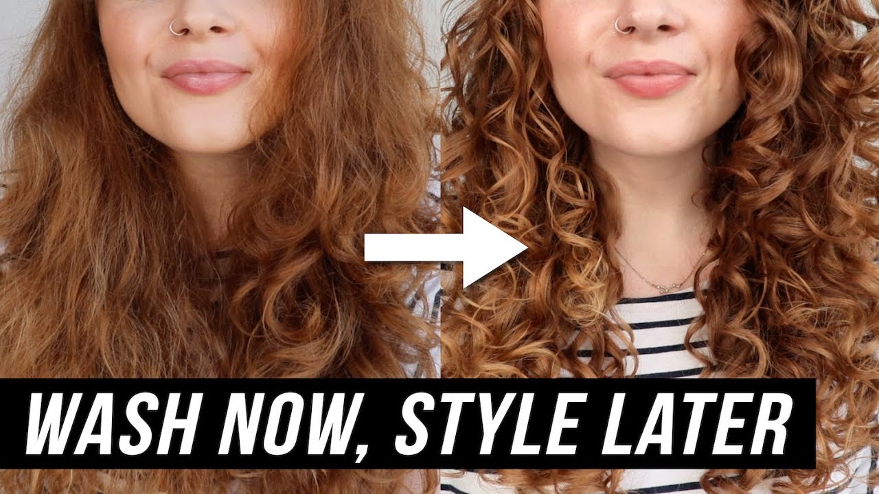 WASH NOW, STYLE LATER | EASY CURLY HAIR ROUTINE