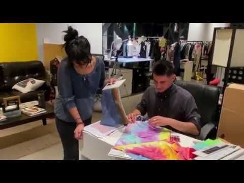 Reviewing Fabric Swatches & Cards | Clothing Manufacturers | Fashion Design & Manufacturing