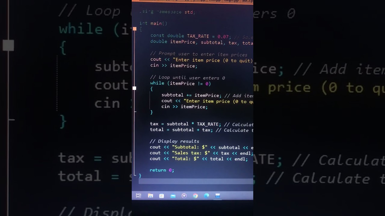 item taxation c++#coders #codemasters #coding #codinglife #codingninja #codelife #code #coders