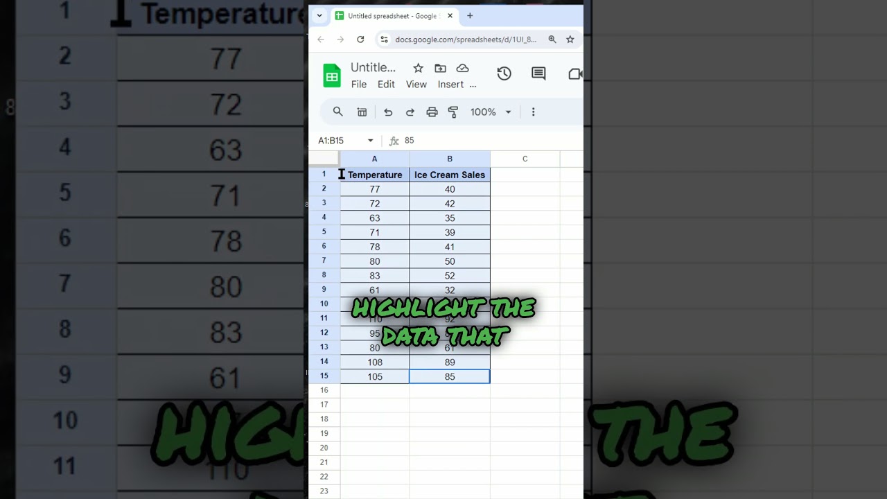 How to Make a Scatter Plot in Google Sheets
