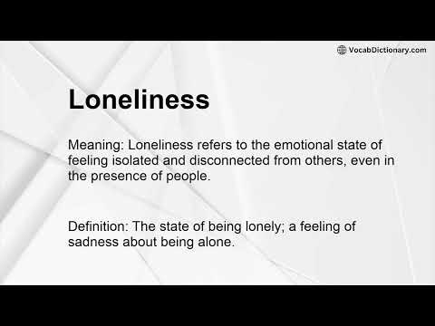 Loneliness Meaning