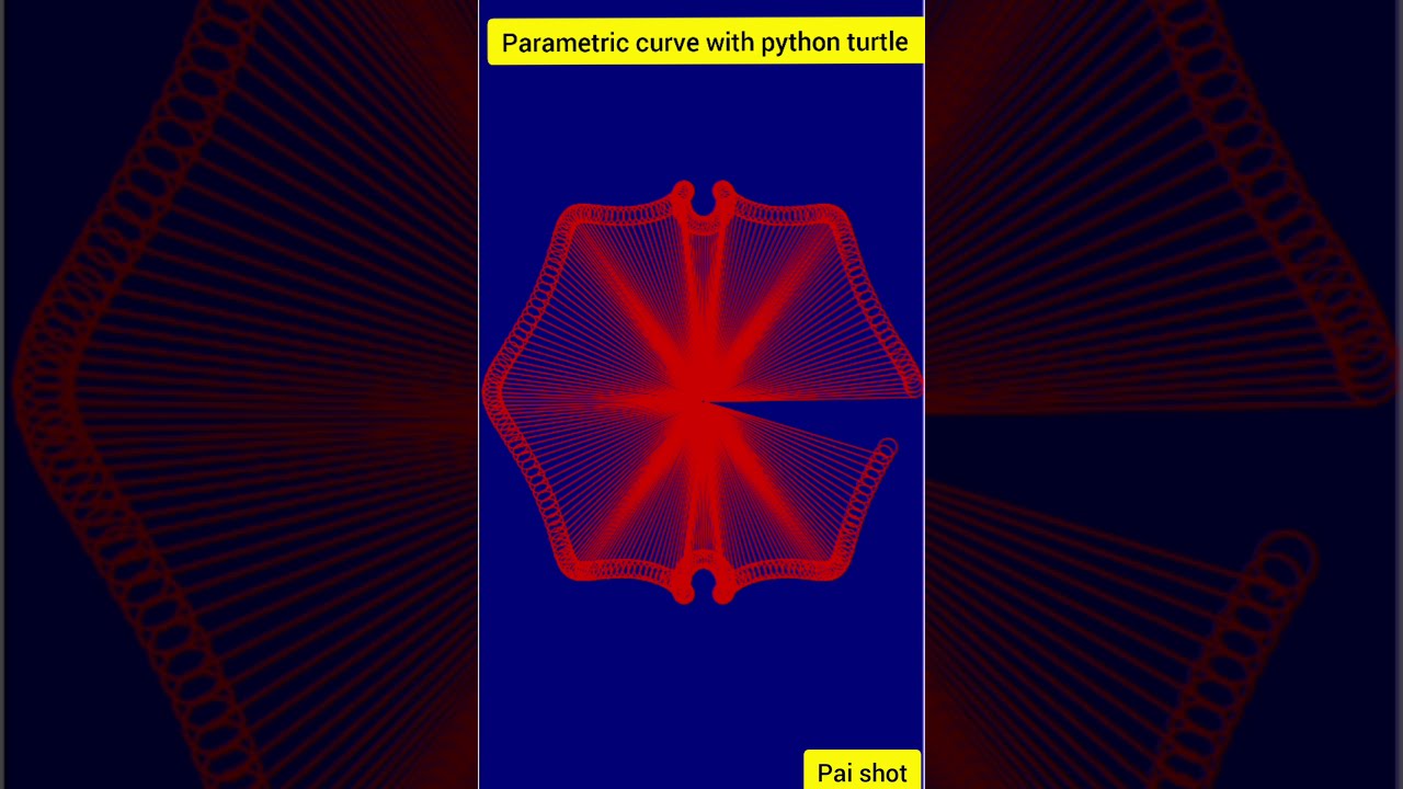 Parametric curve with python turtle #shorts