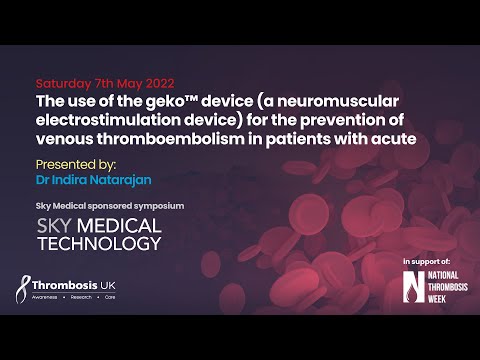 The use of the geko™ device - Sponsored Symposium by Sky Medical