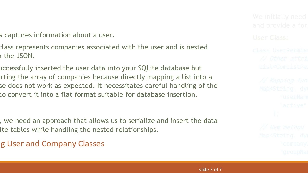 Inserting Nested JSON Arrays into SQLite Tables Using Flutter