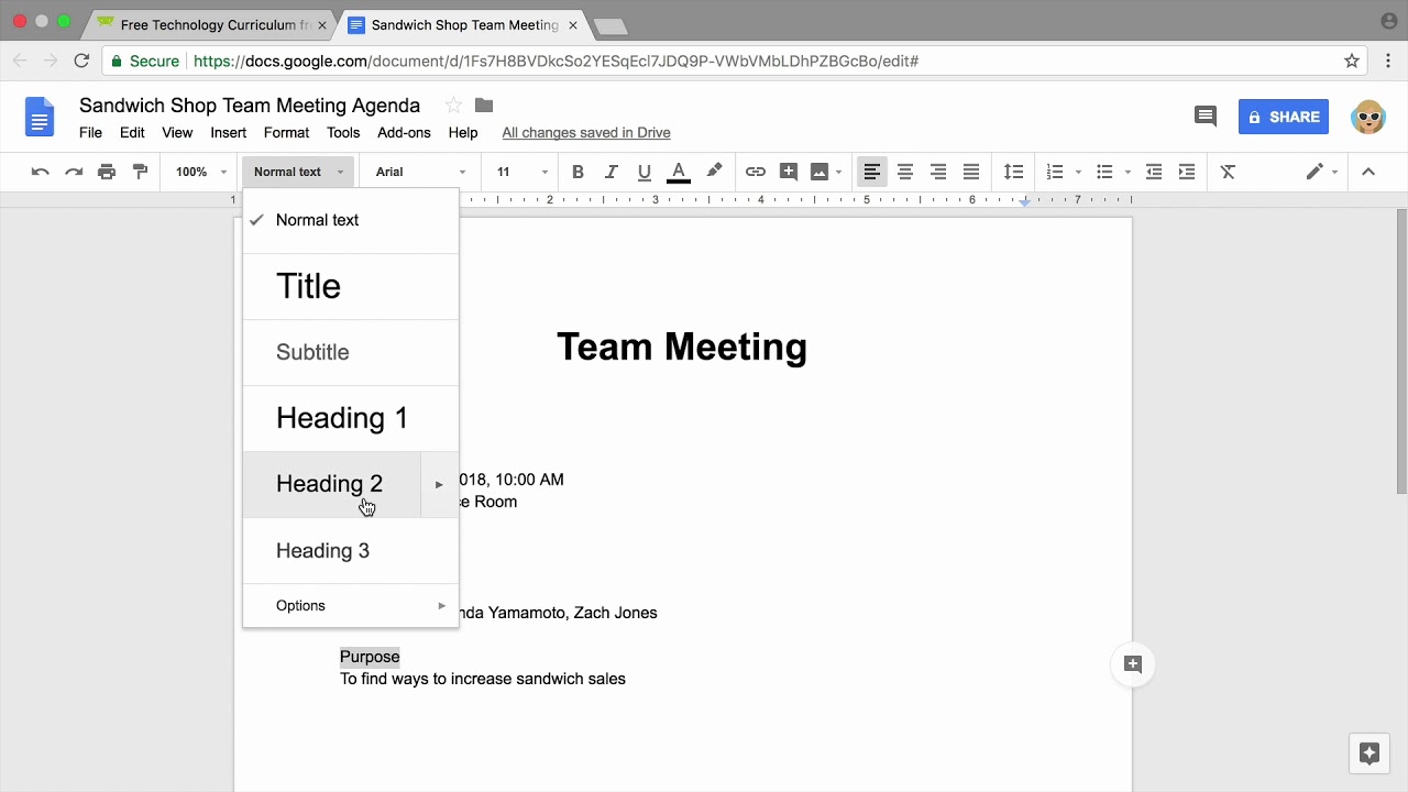 Create and Share an Agenda
