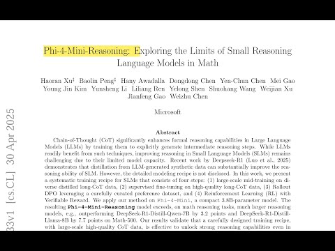 Phi-4-Mini-Reasoning: Exploring the Limits of Small Reasoning Language Models in Math