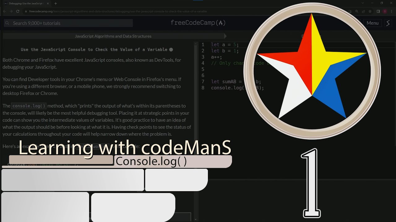 JavaScript Debugging: Use the JavaScript Console to Check the Value of a Variable | FreeCodeCamp