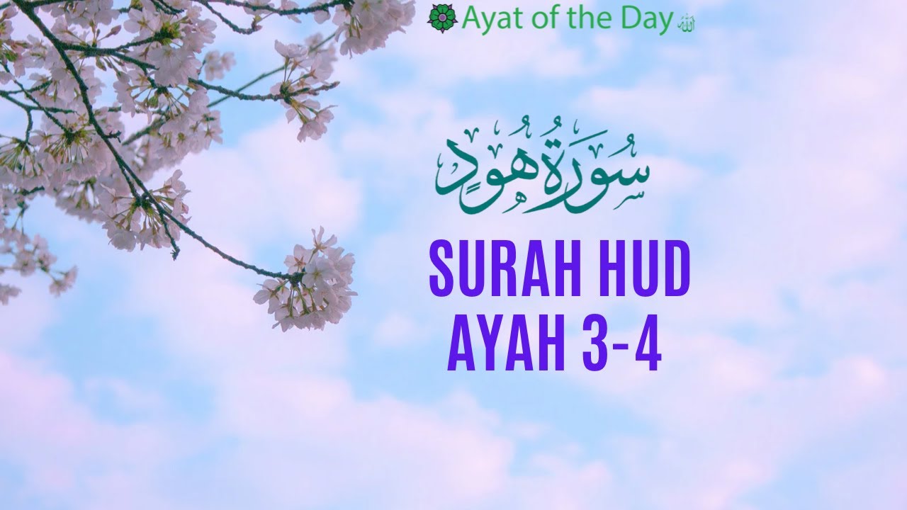 Surah Hud 11 Hud Ayat 3 4 Mahmood Al Tabib سورة هود