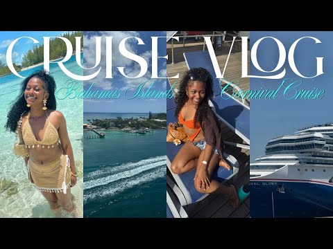 CARNIVAL CRUISE VLOG: exploring the bahamas + jet skis + secluded beaches + family fun + suite life
