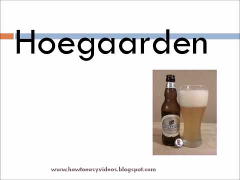 How to pronounce / say the brand name hoegaarden