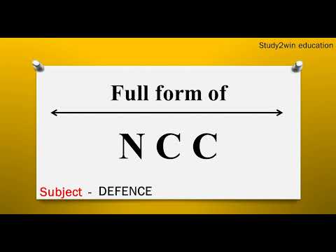 NCC ka full form | Full form of in English | Subject - DEFENCE