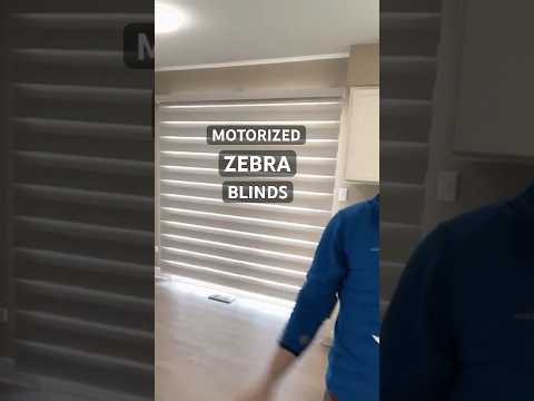 DIY Motorized Zebra Blinds Installation - Stop Paying for Window Treatments!!! #motorizedblinds