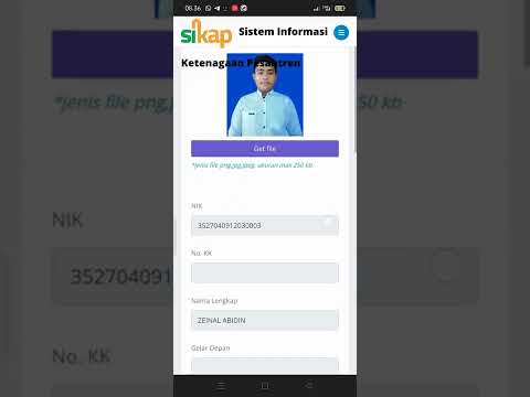 cara input Data Guru di Akun Sikap Kemenag