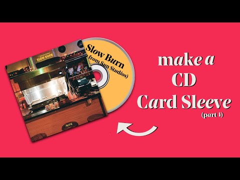 DIY how to make a cd cardsleve - easy to do (PART 4)