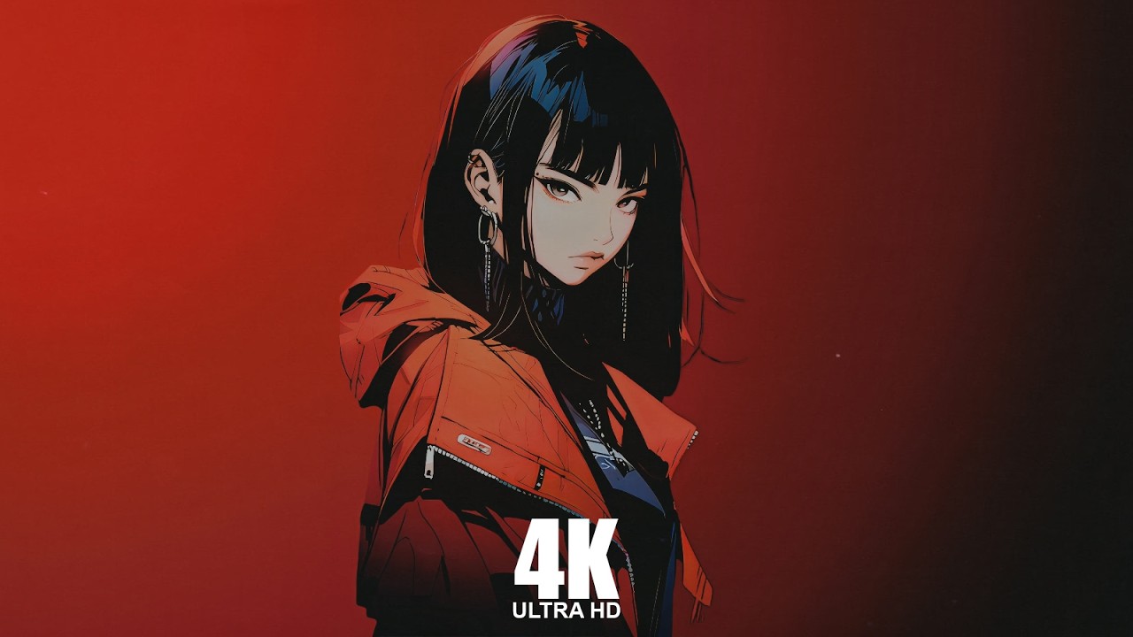 1 Hour Loop Anime Girl In Red Suit 4K Resolution Your Live Wallpaper For PC #livewallpaper