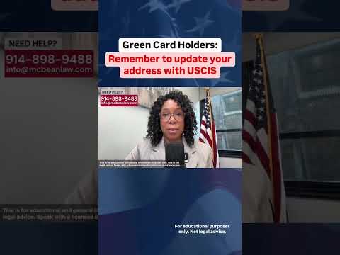 Green Card Holders: UPDATE Your Address With USCIS