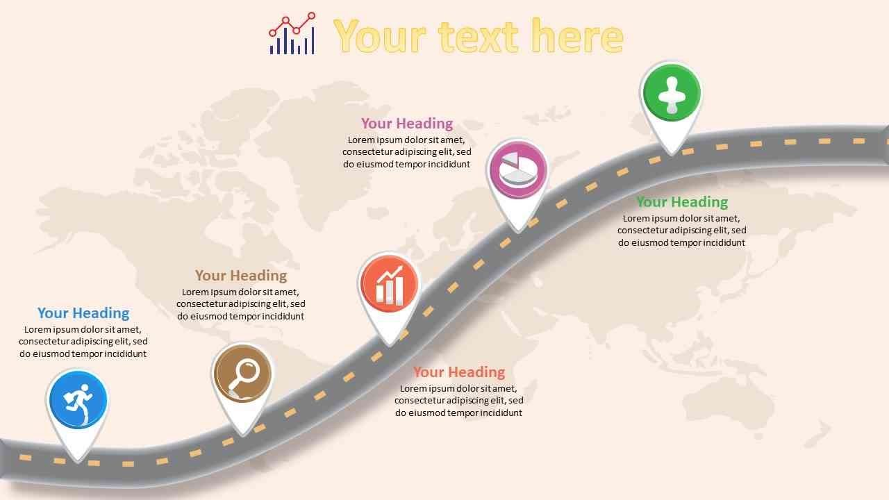 Editable roadmap template