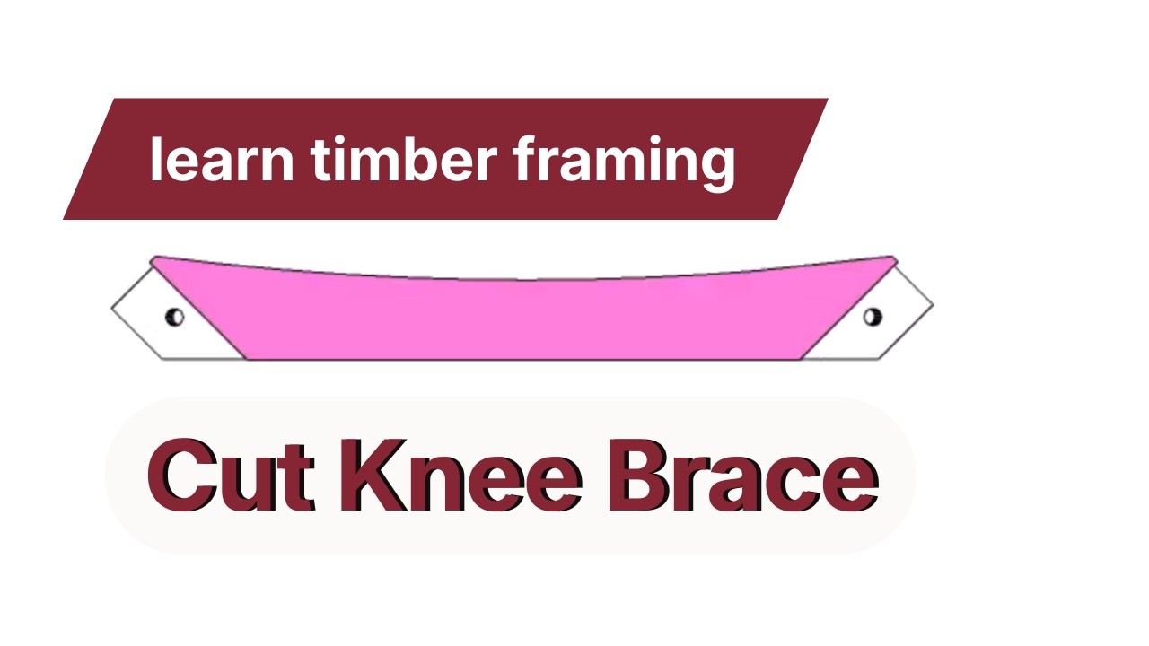 how to cut a knee brace | learn to timber frame