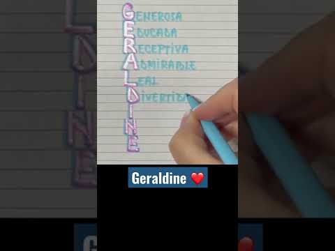 Significado del nombre GERALDINE #geraldine #significado #nombre