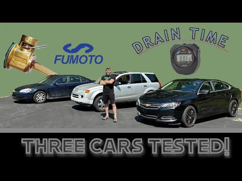 DRAIN TIME - FUMOTO Engine Oil Drain Valve - How Long Does it Take to Drain?