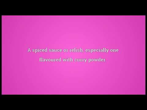 Curry Meaning