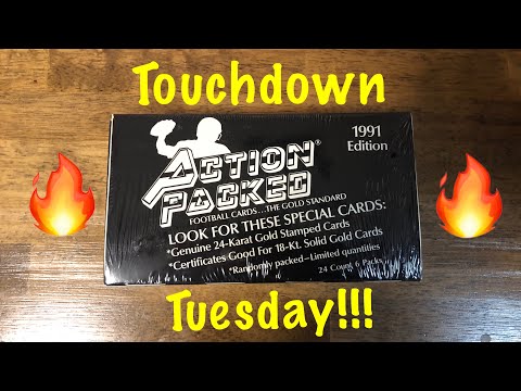 🏈 1991 Action Packed Football Card Rip!! 🔥 Lots of HoFers 👊 #vintagefootballcards #footballrip
