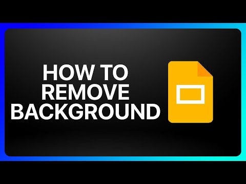 How To Remove Background In Google Slides Tutorial