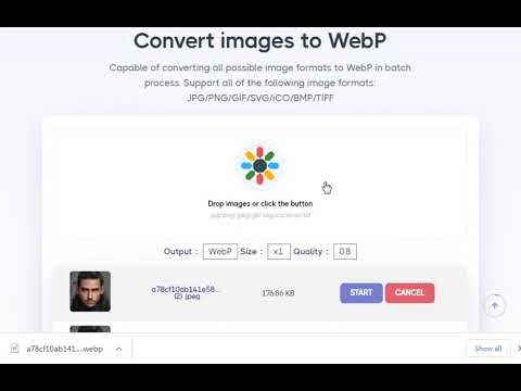 How to convert hundreds of images to WebP