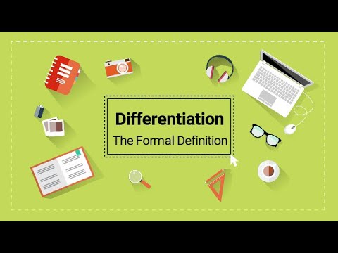 The Formal Definition of Differentiation |Higher Order Calculus|