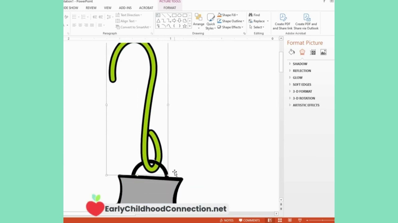Christmas Tree Ornament and Hook Clipart Alignment