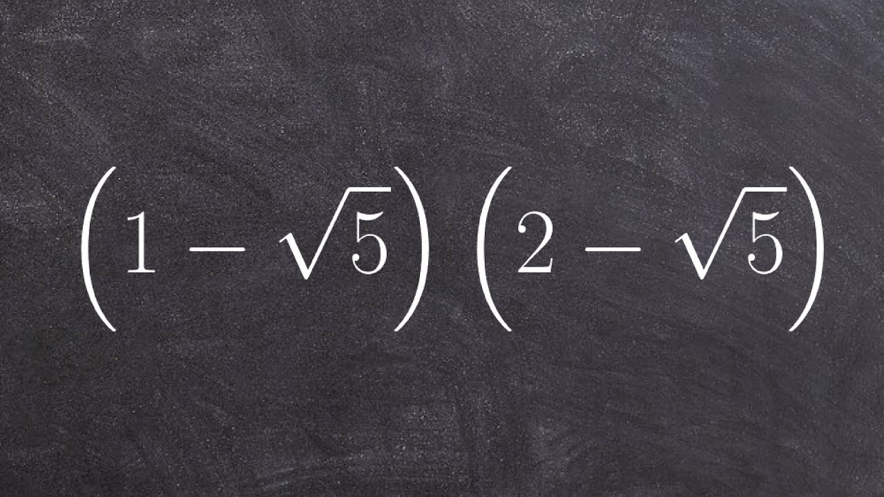 Learn to Multiply Two Binomial Radical Expressions Using Foil